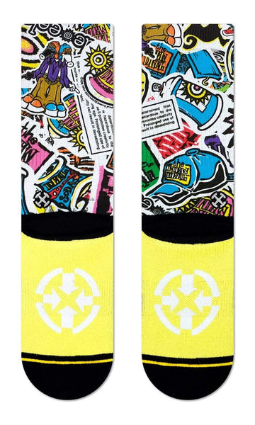 New Deal Sticker Pack | Unisex Crew Socks | MERGE4 – Brand Collective